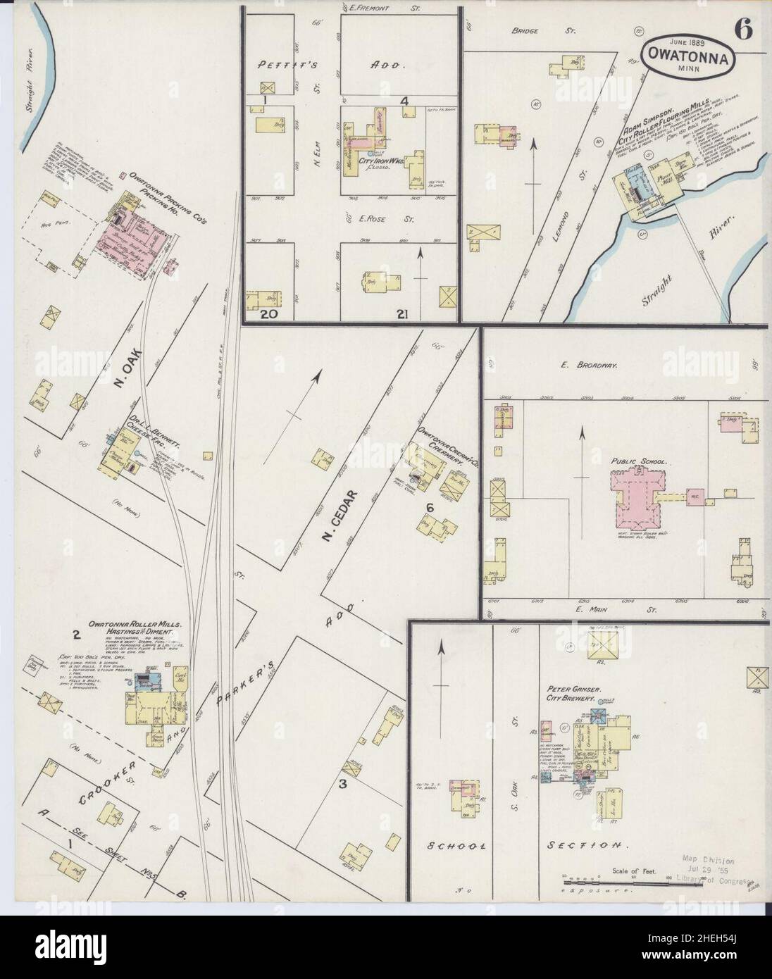 Map of owatonna hi-res stock photography and images - Alamy