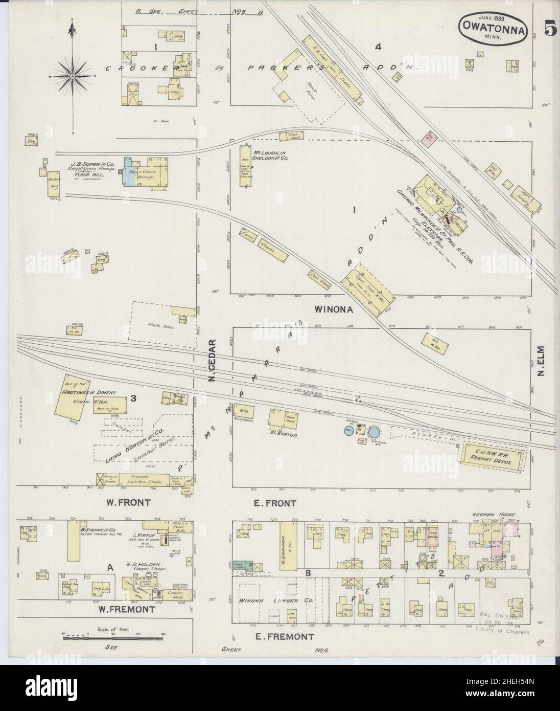 Map of owatonna hi-res stock photography and images - Alamy