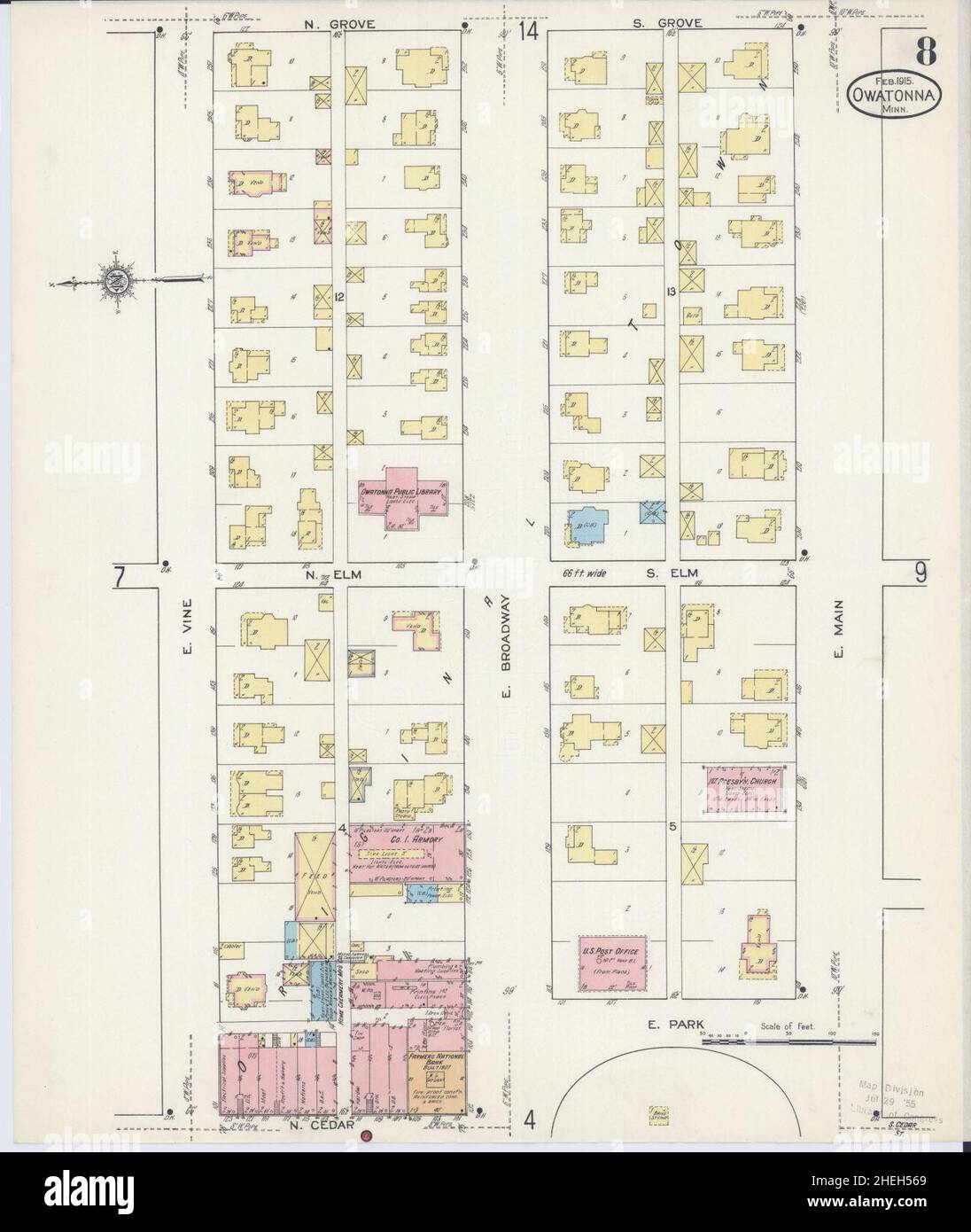Map of owatonna minnesota hi-res stock photography and images - Alamy