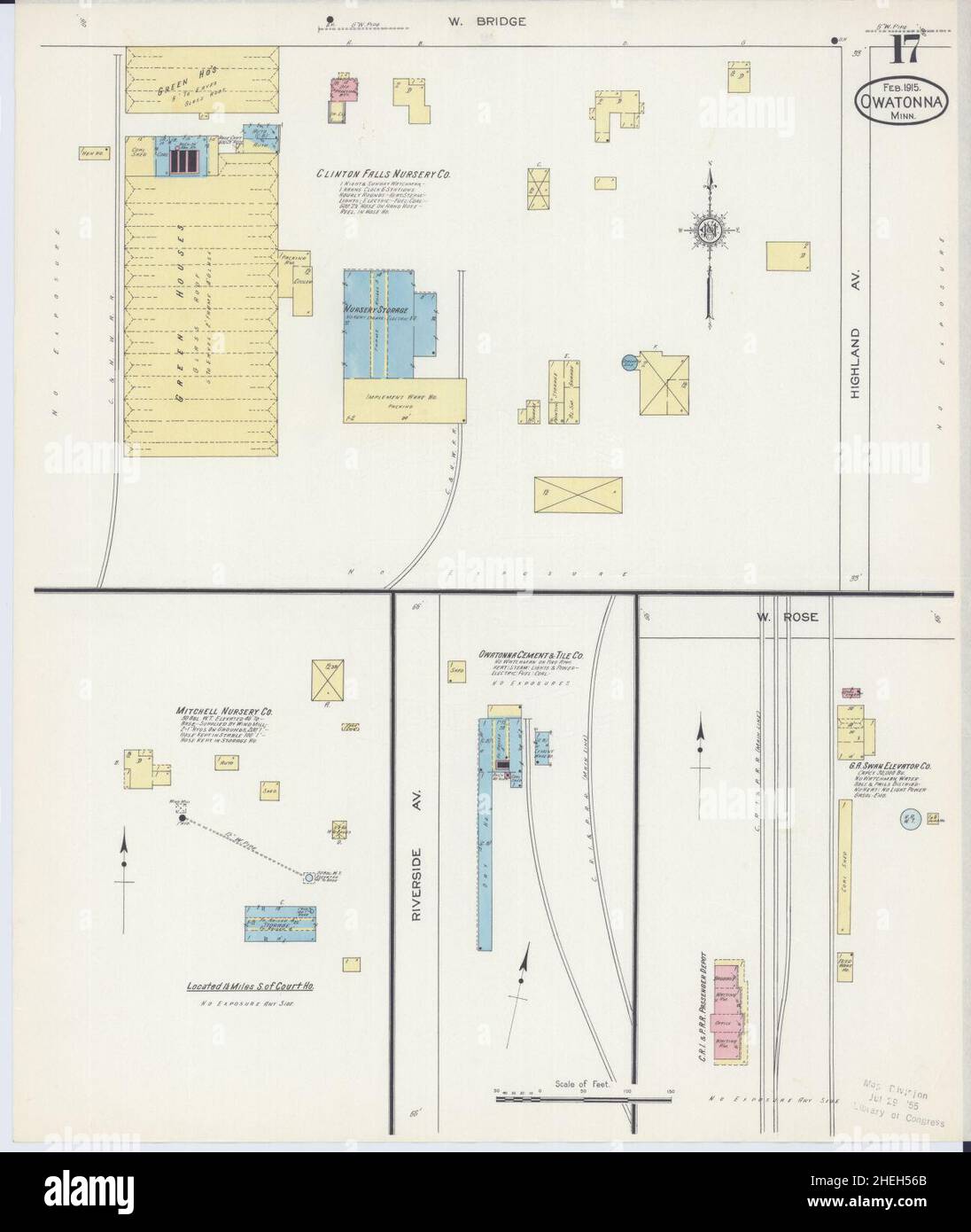 Map of owatonna minnesota hi-res stock photography and images - Alamy