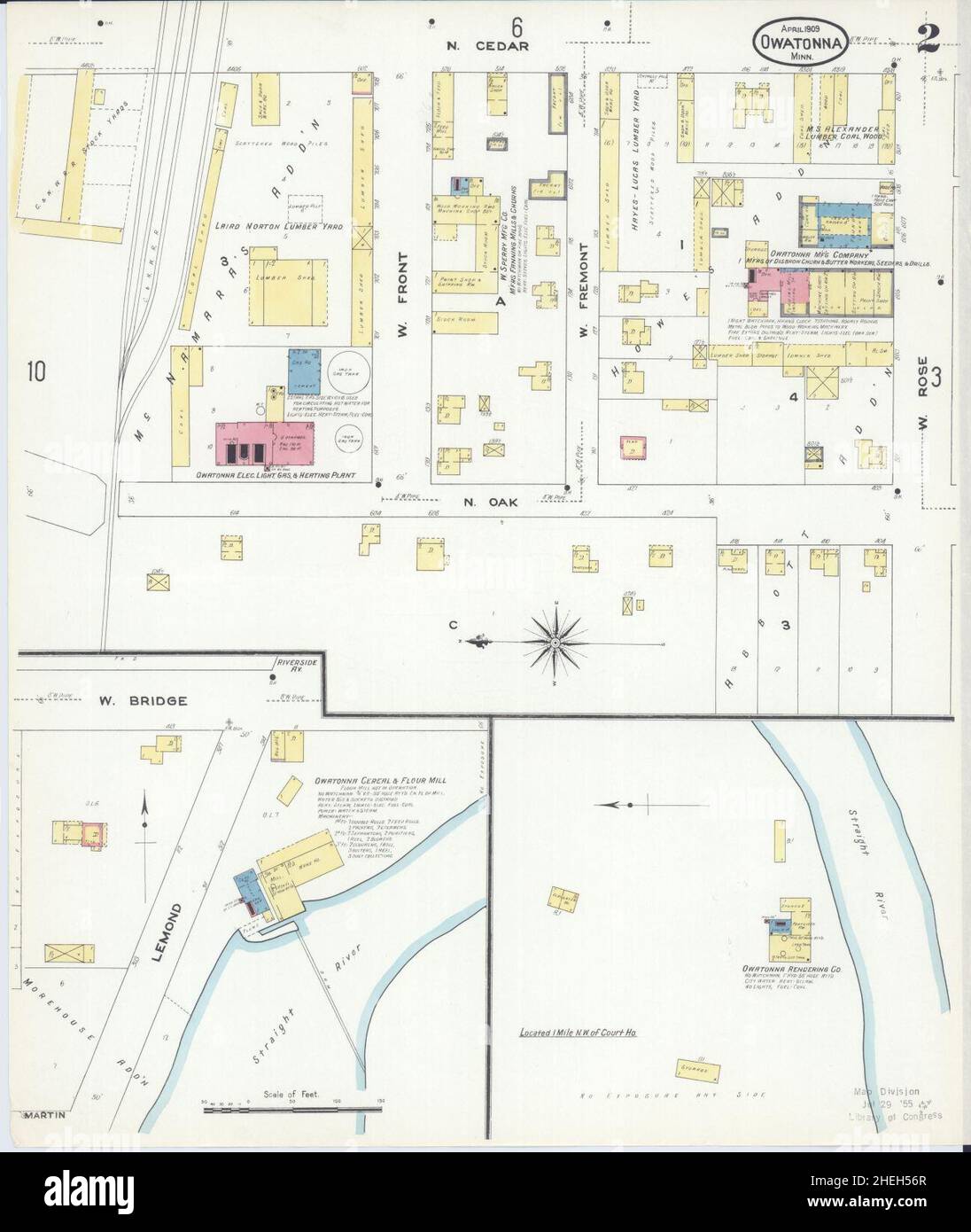 Map of owatonna minnesota hi-res stock photography and images - Alamy