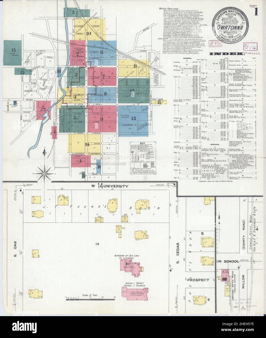 Map of owatonna hi-res stock photography and images - Alamy