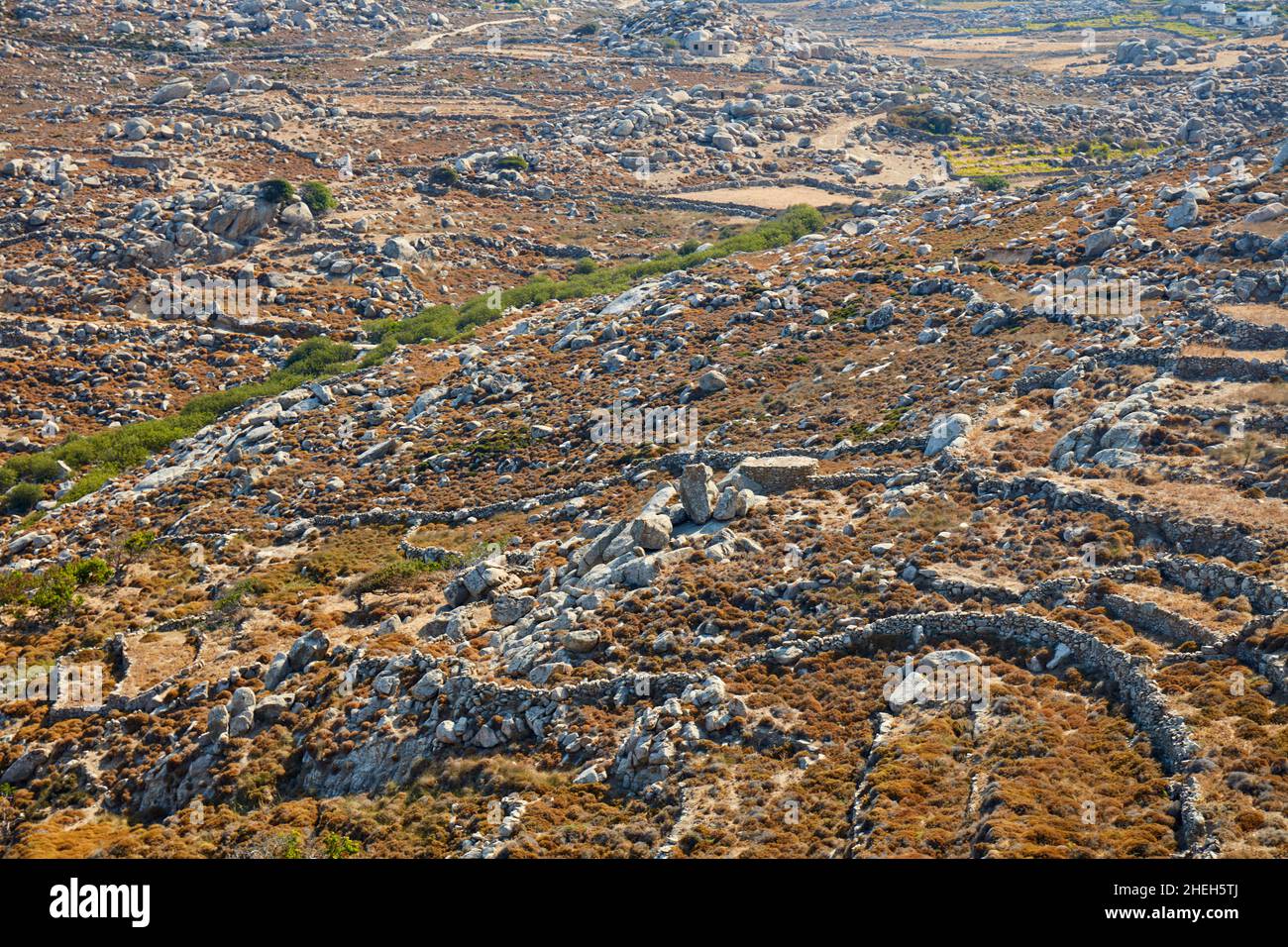 Man made natural rock walls in rigid terrain Stock Photo - Alamy