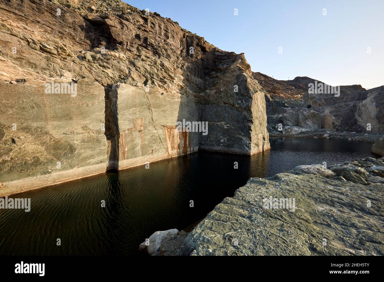 Abandoned Marble quarry on sea level Stock Photo - Alamy