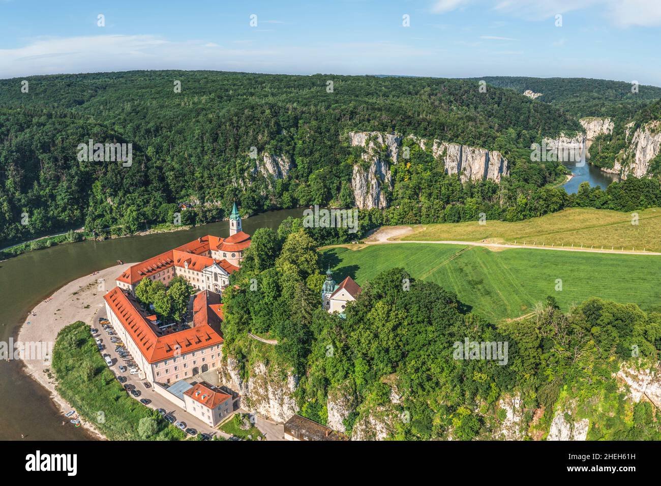 Germany bavaria view weltenburg abbey hi-res stock photography and ...