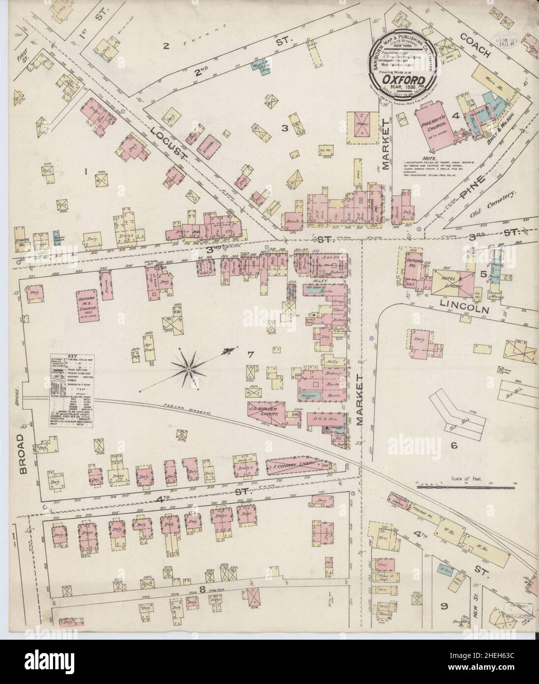 Oxford pennsylvania map hi-res stock photography and images - Alamy