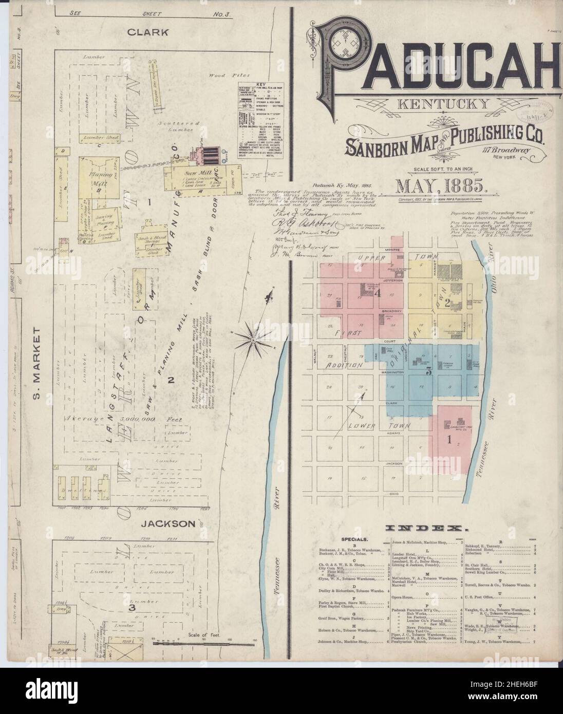 Paducah map hi-res stock photography and images - Alamy