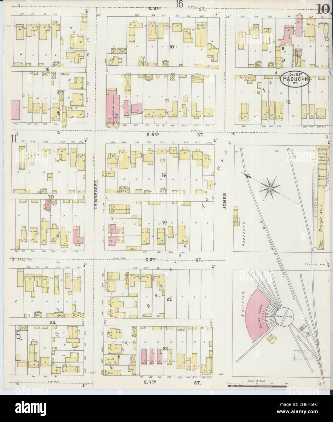 Sanborn Fire Insurance Map from Paducah, Mccraken County, Kentucky ...