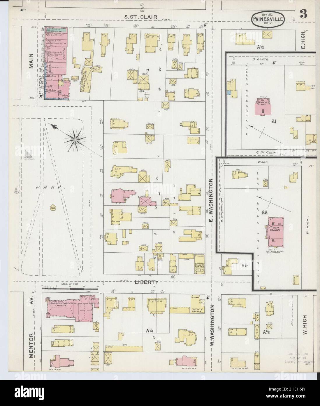 Map of painesville hi-res stock photography and images - Alamy