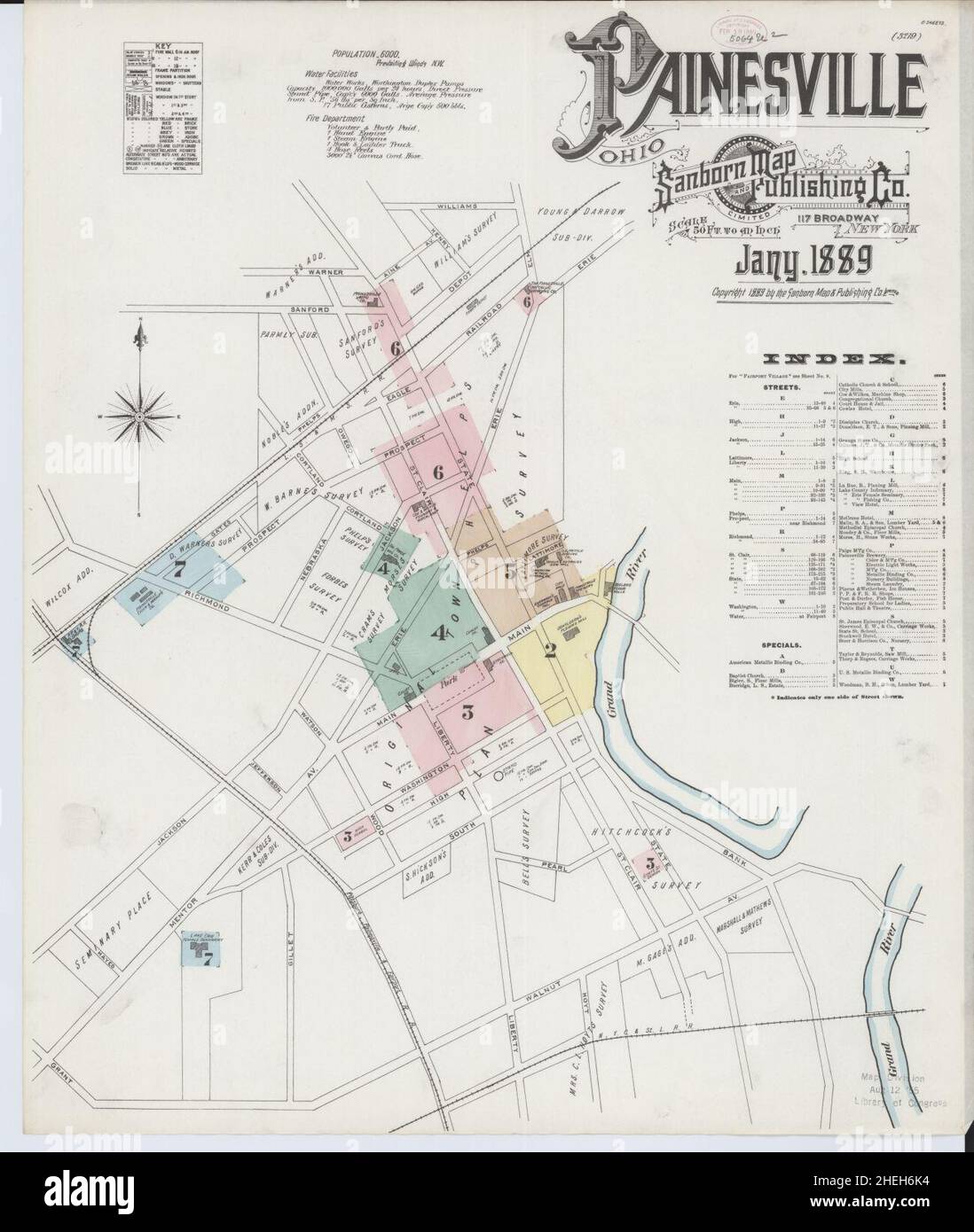 Map of painesville hi-res stock photography and images - Alamy