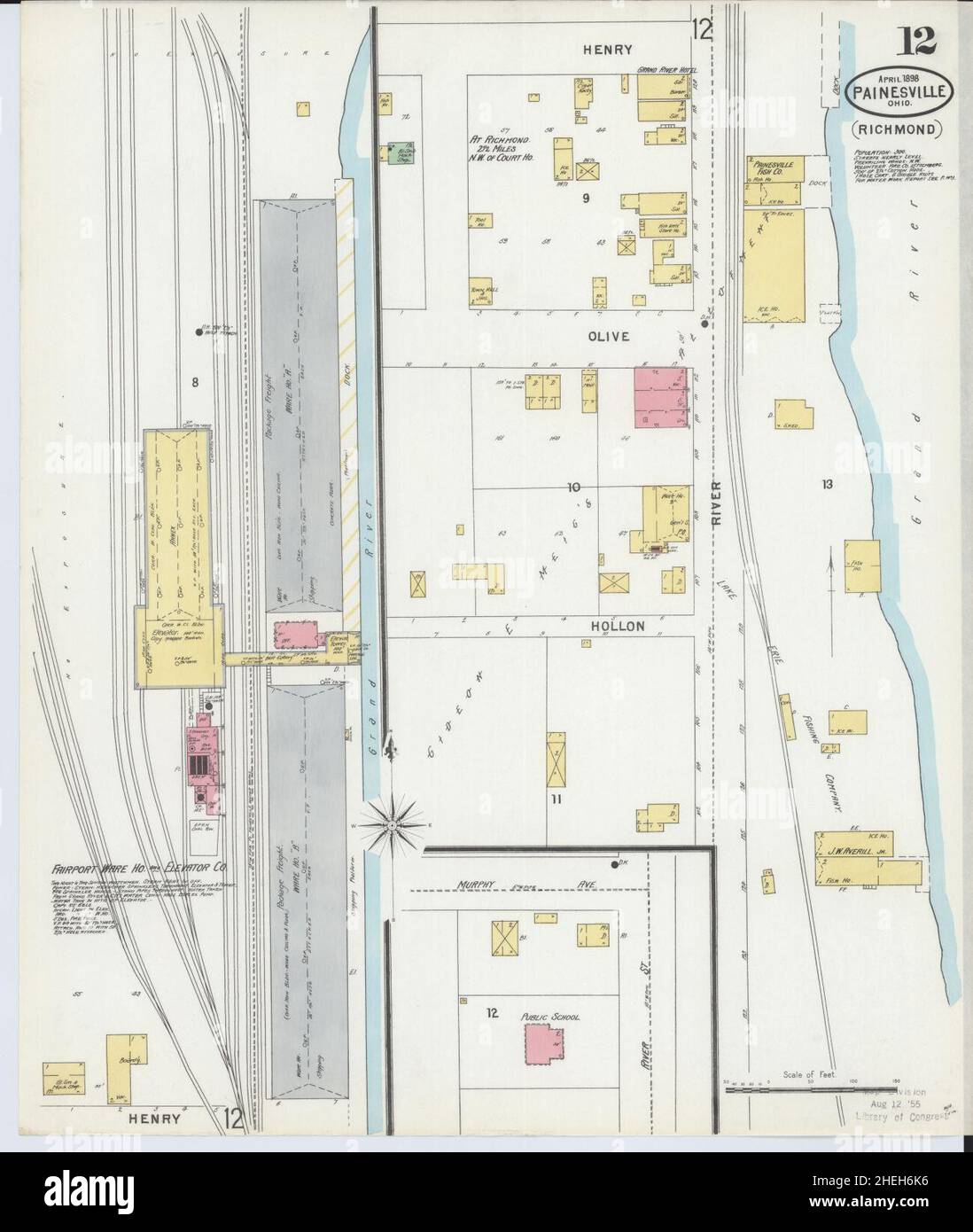 Map of painesville hi-res stock photography and images - Alamy