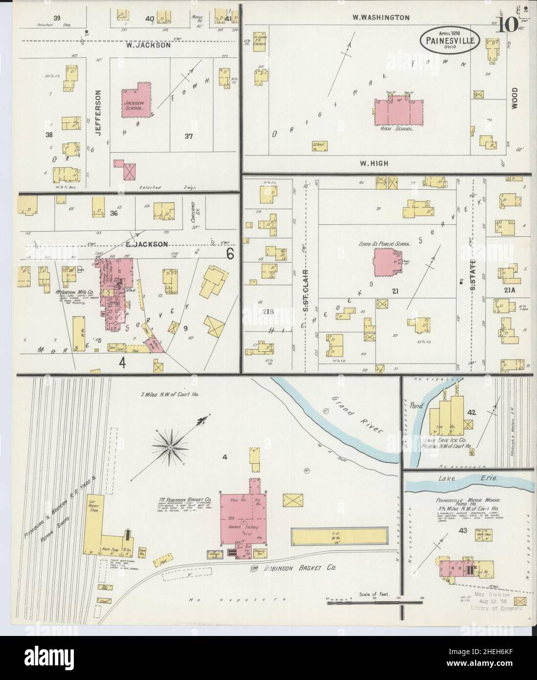 Painesville map hi-res stock photography and images - Alamy