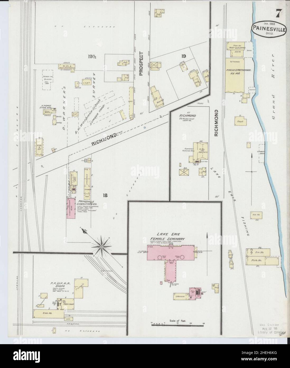Map of painesville hi-res stock photography and images - Alamy