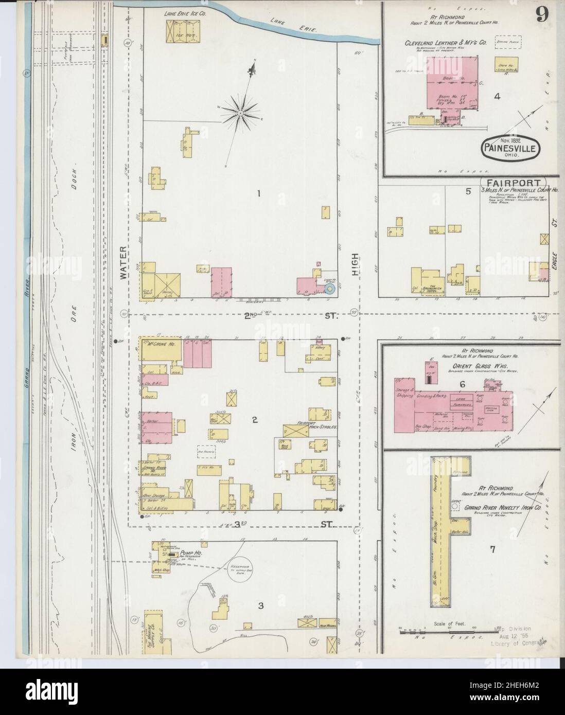 Map of painesville hi-res stock photography and images - Alamy