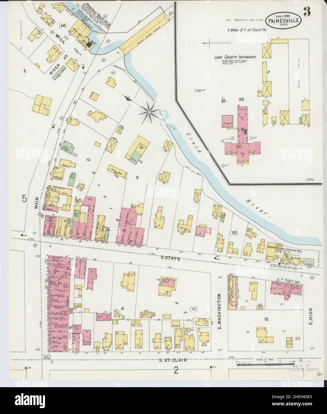 Painesville map hi-res stock photography and images - Alamy