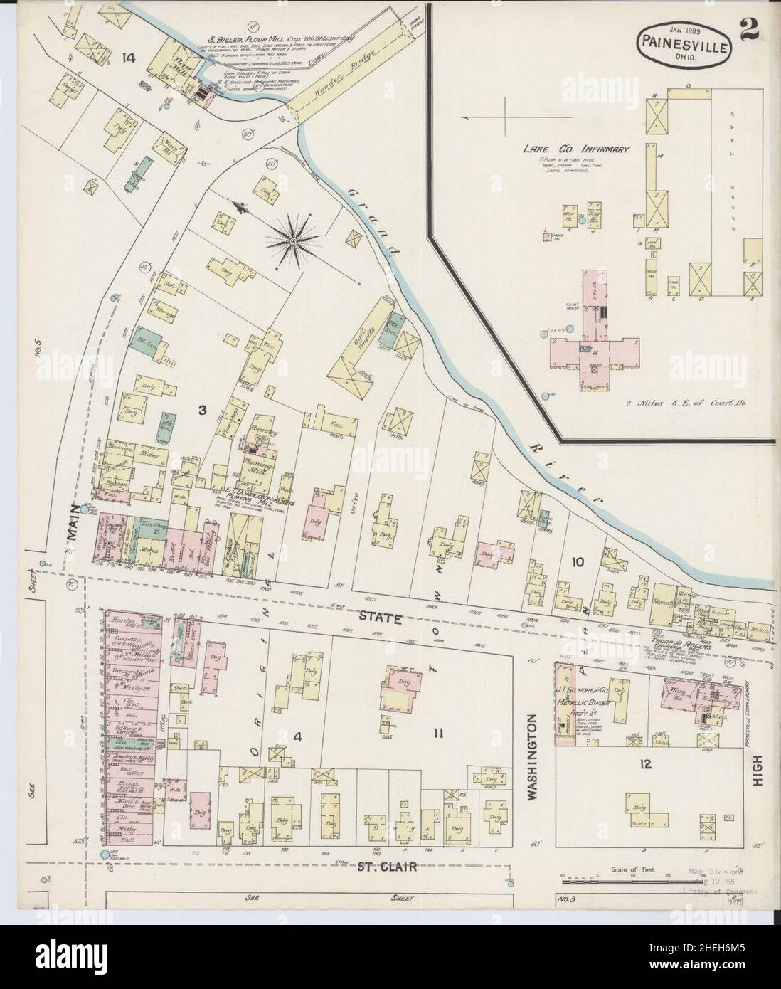 Map of painesville hi-res stock photography and images - Alamy