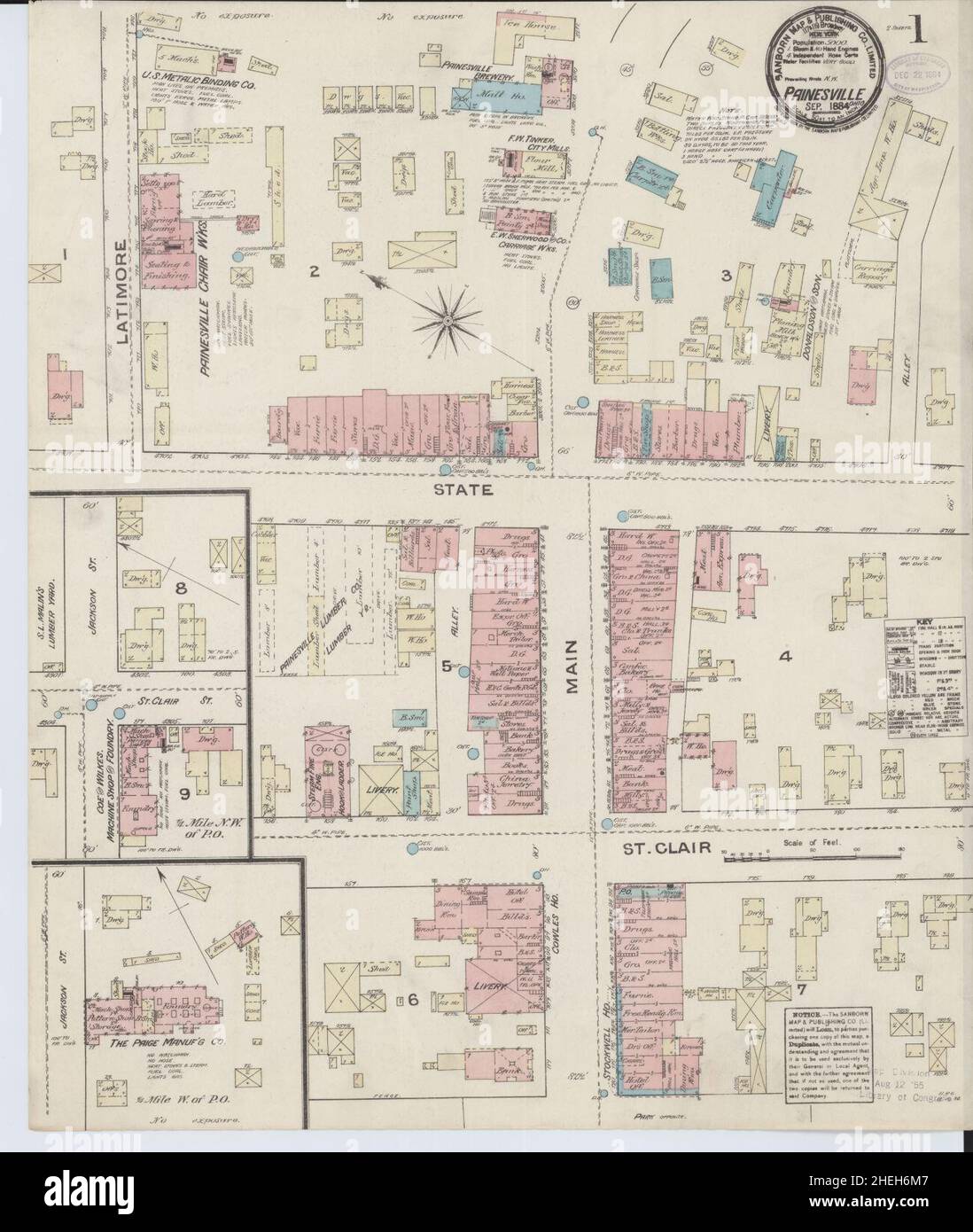 Map of painesville hi-res stock photography and images - Alamy