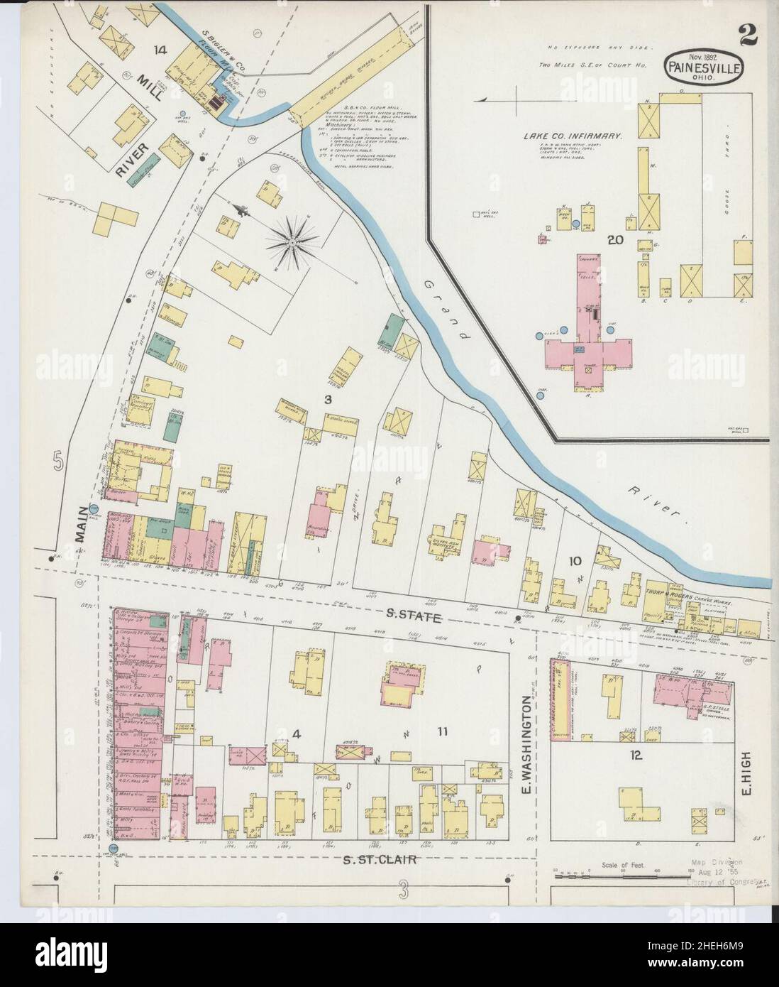 Map of painesville hi-res stock photography and images - Alamy