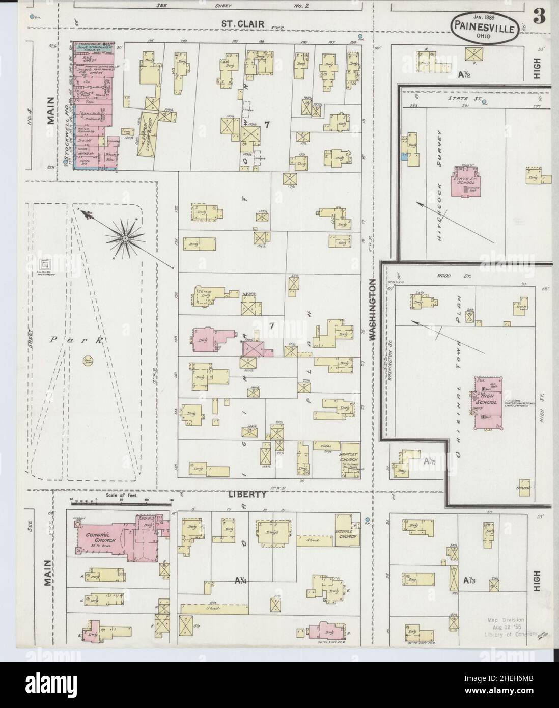 Map of painesville hi-res stock photography and images - Alamy