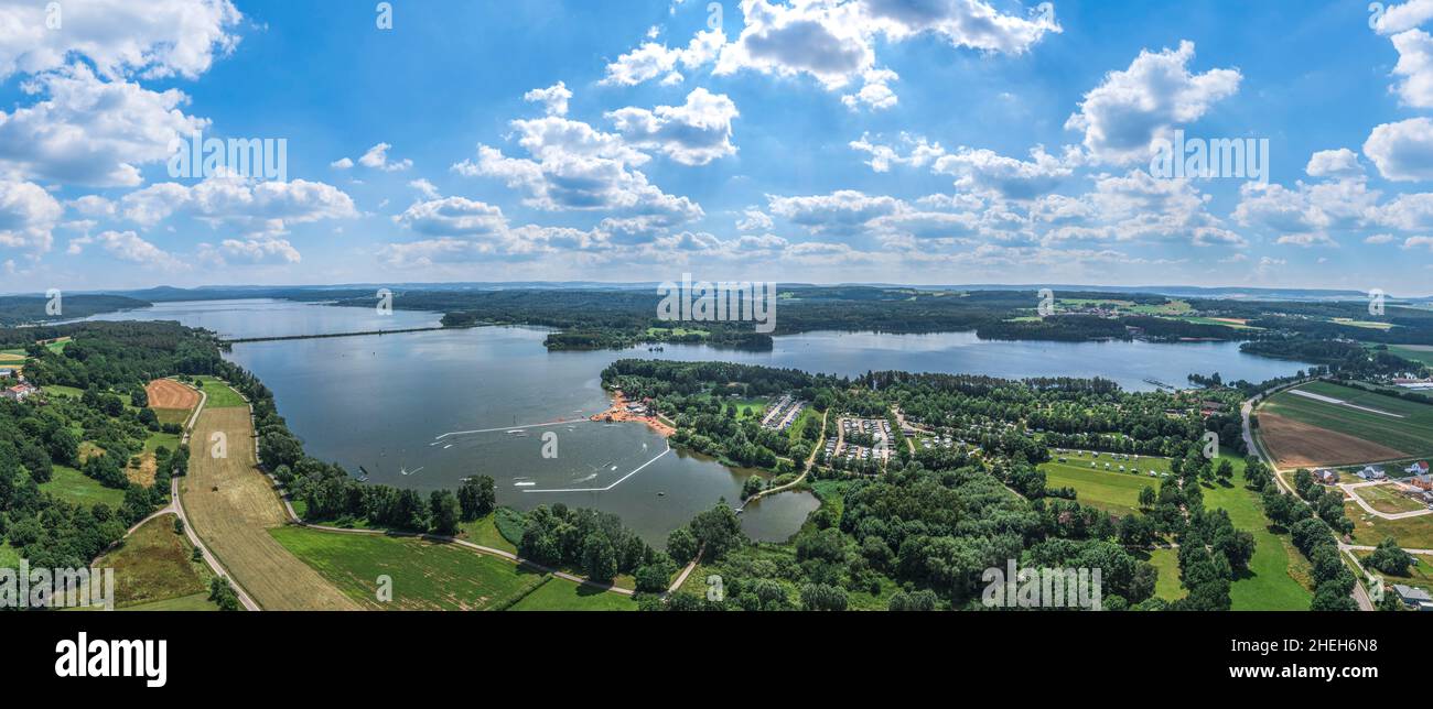 Absberg-Seespitz, Lake centre on Brombach Lake Stock Photo - Alamy