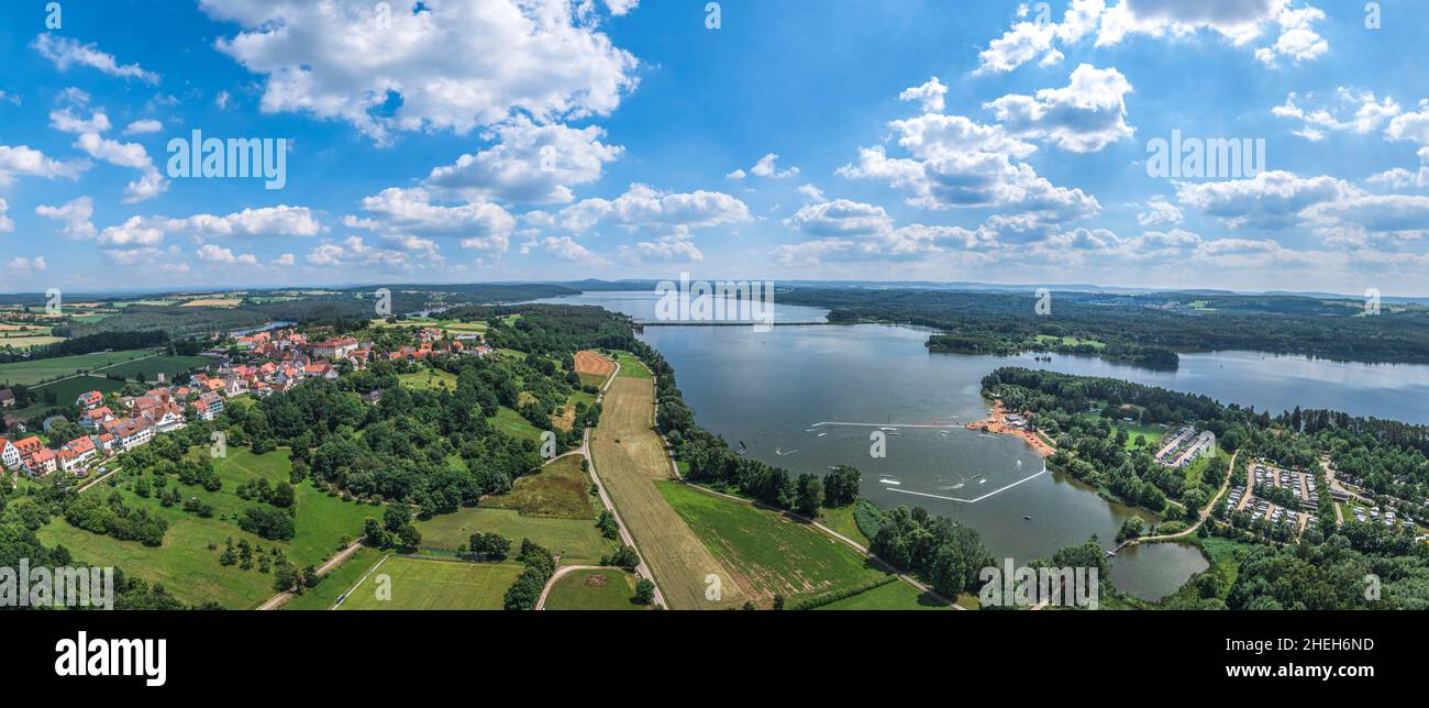 Absberg-Seespitz, Lake centre on Brombach Lake Stock Photo - Alamy