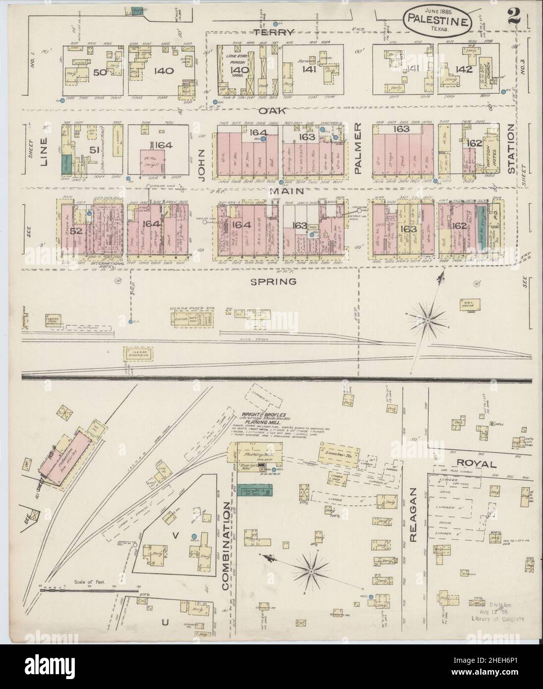 Map of palestine texas hi-res stock photography and images - Alamy