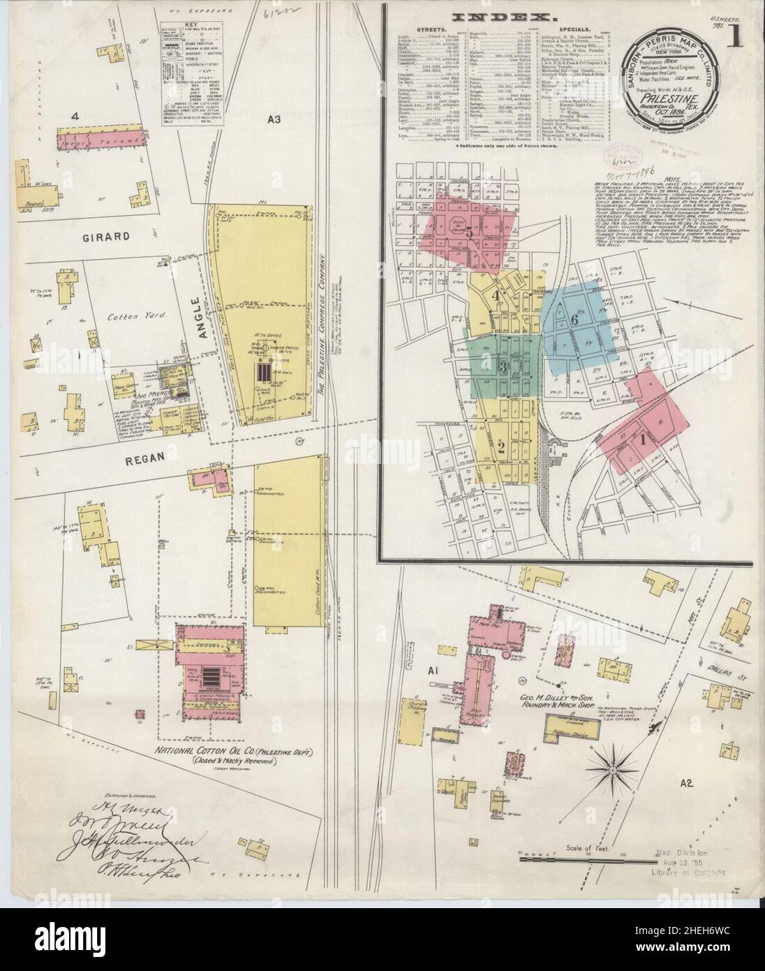 Map of palestine texas hi-res stock photography and images - Alamy