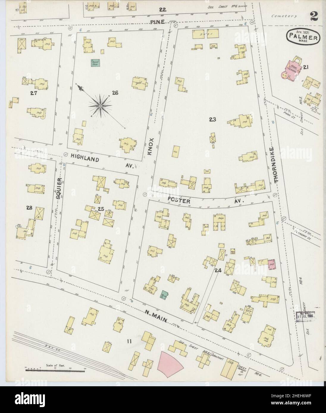 Map of palmer hi-res stock photography and images - Alamy
