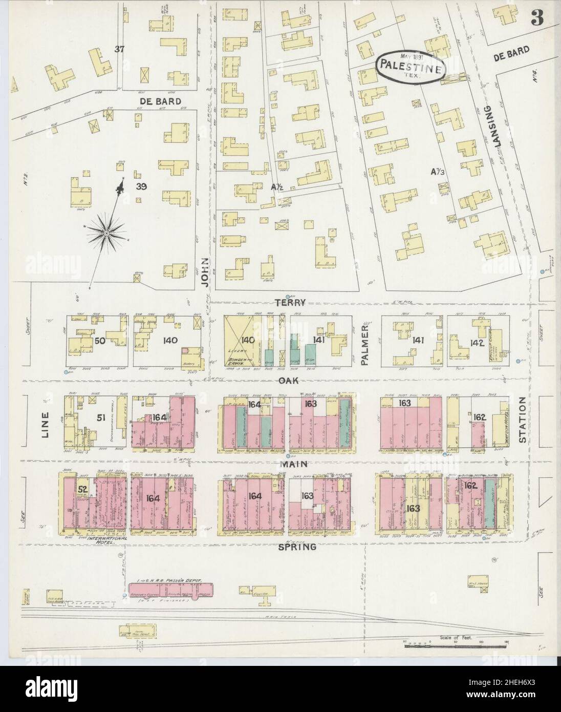Map of palestine texas hi-res stock photography and images - Alamy