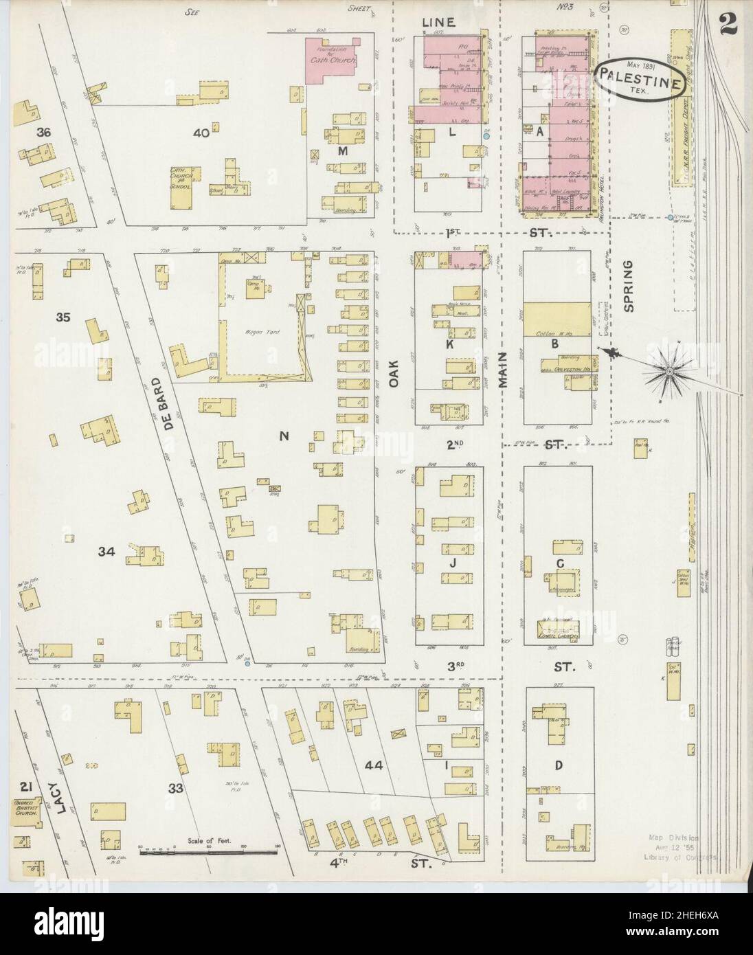 Palestine texas map hi-res stock photography and images - Alamy