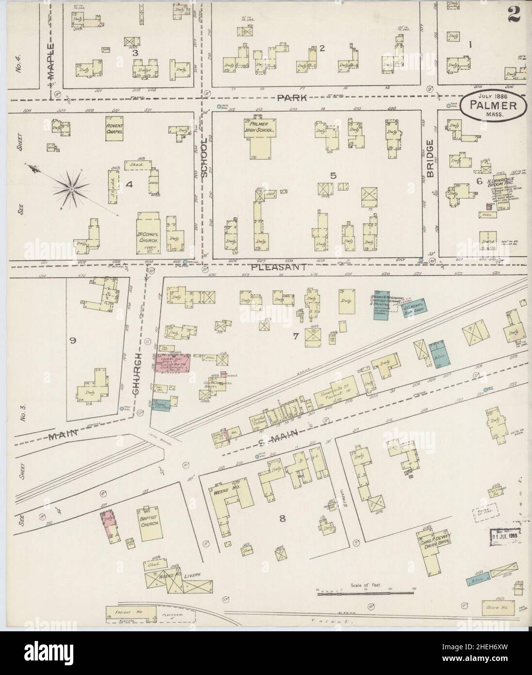 Map of palmer hi-res stock photography and images - Alamy