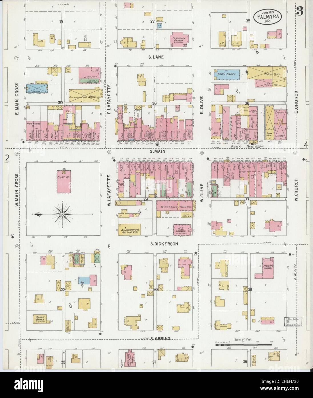 Map of palmyra missouri hi-res stock photography and images - Alamy