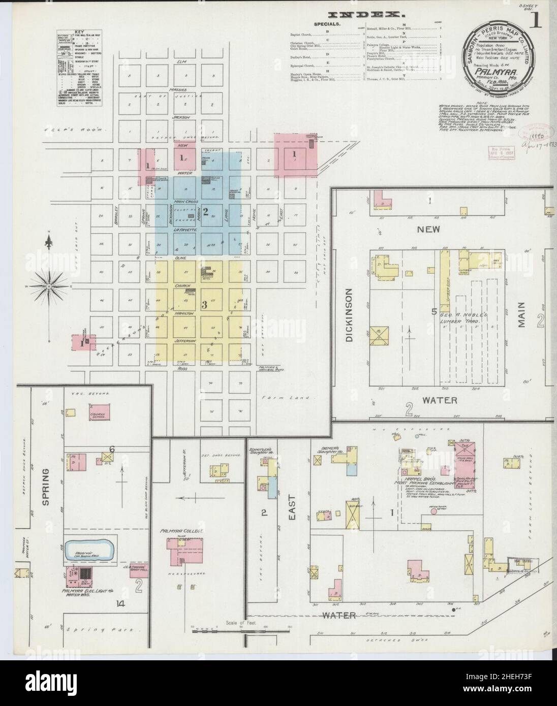 Map of palmyra missouri hi-res stock photography and images - Alamy