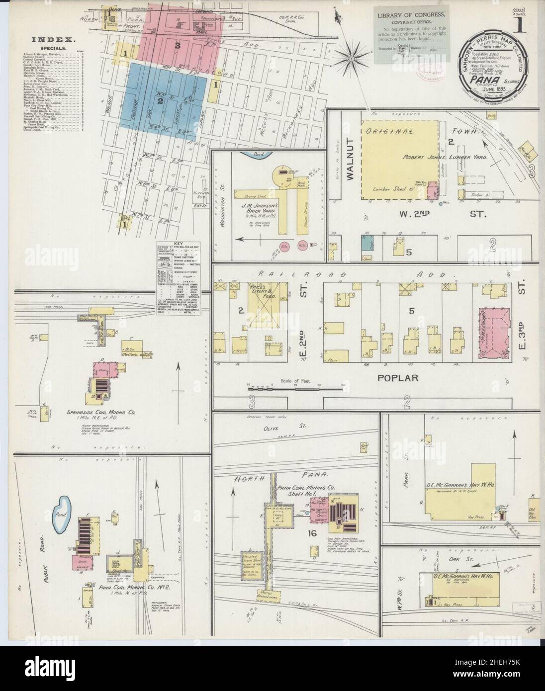 Pana illinois map hi-res stock photography and images - Alamy