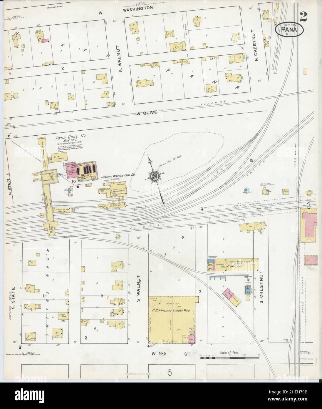 Pana illinois map hi-res stock photography and images - Alamy