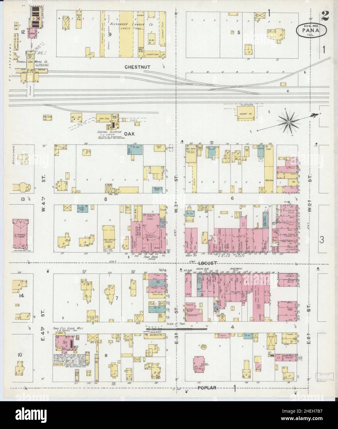 Pana illinois map hi-res stock photography and images - Alamy