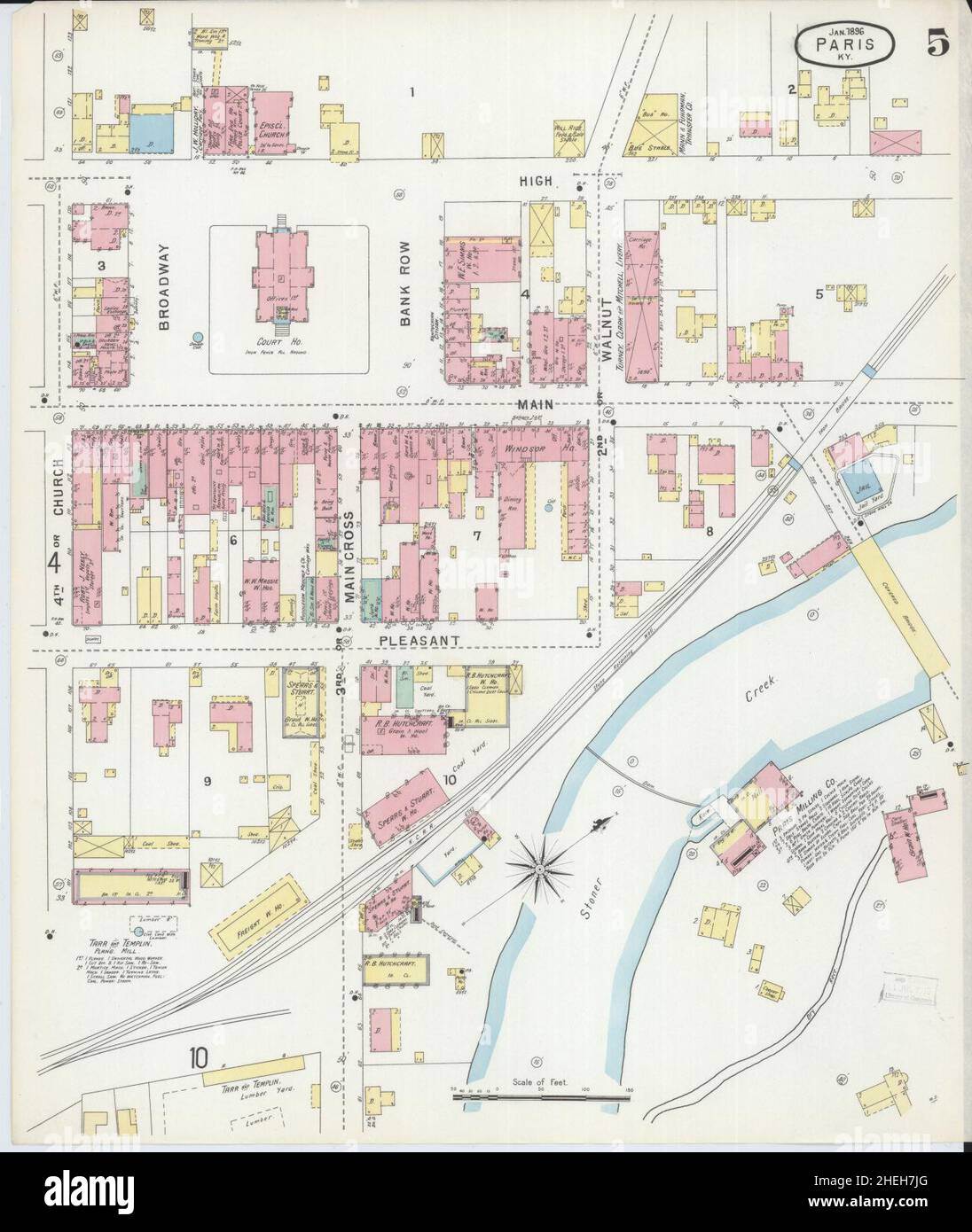 Bourbon county map hi-res stock photography and images - Alamy
