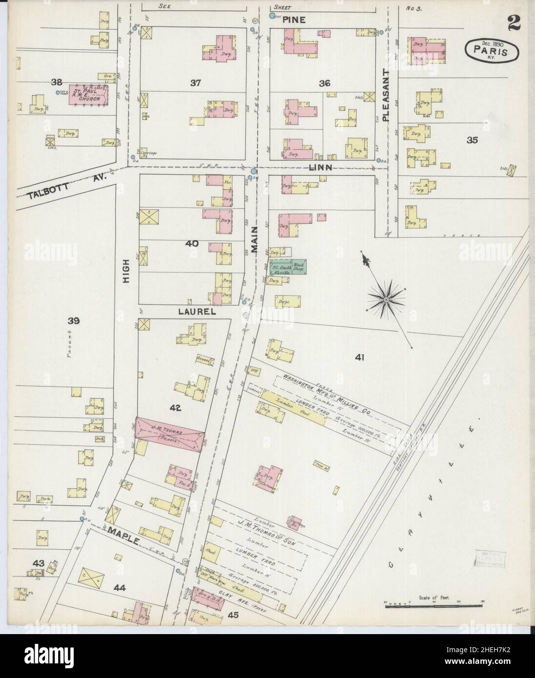 Bourbon county map hi-res stock photography and images - Alamy