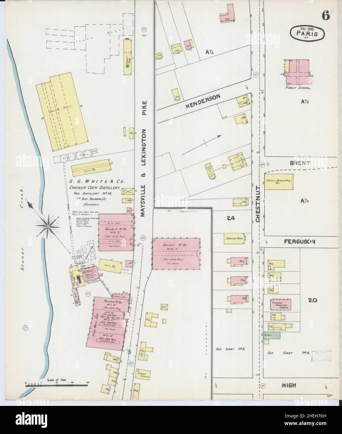 Bourbon county map hi-res stock photography and images - Alamy