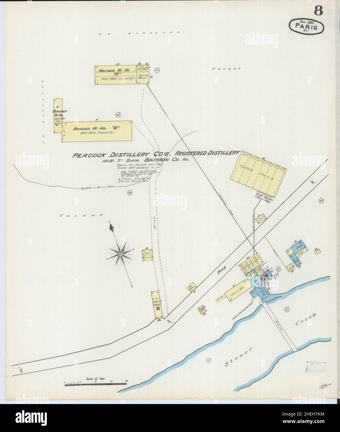 Bourbon county map hi-res stock photography and images - Alamy