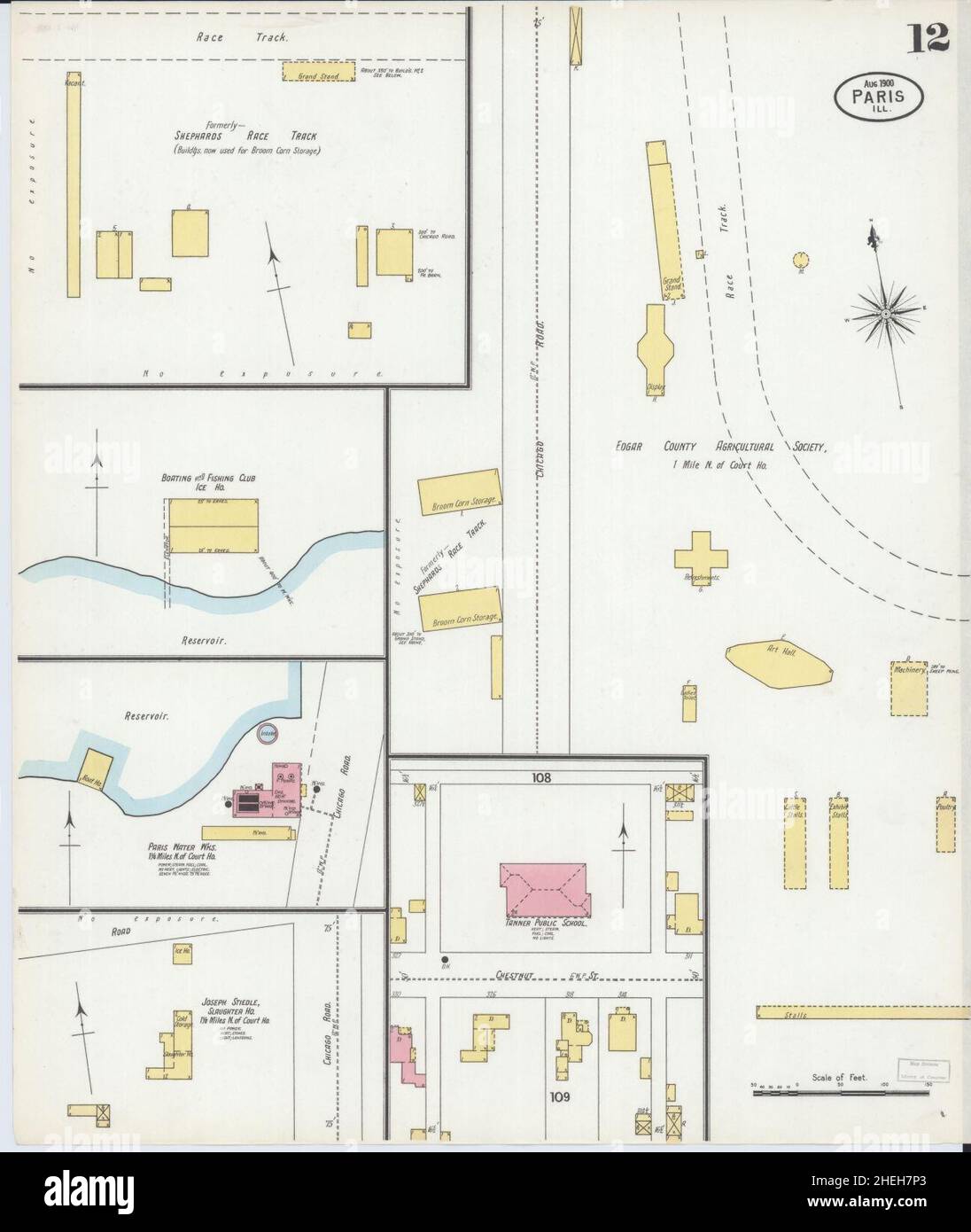 Edgar county map hi-res stock photography and images - Alamy
