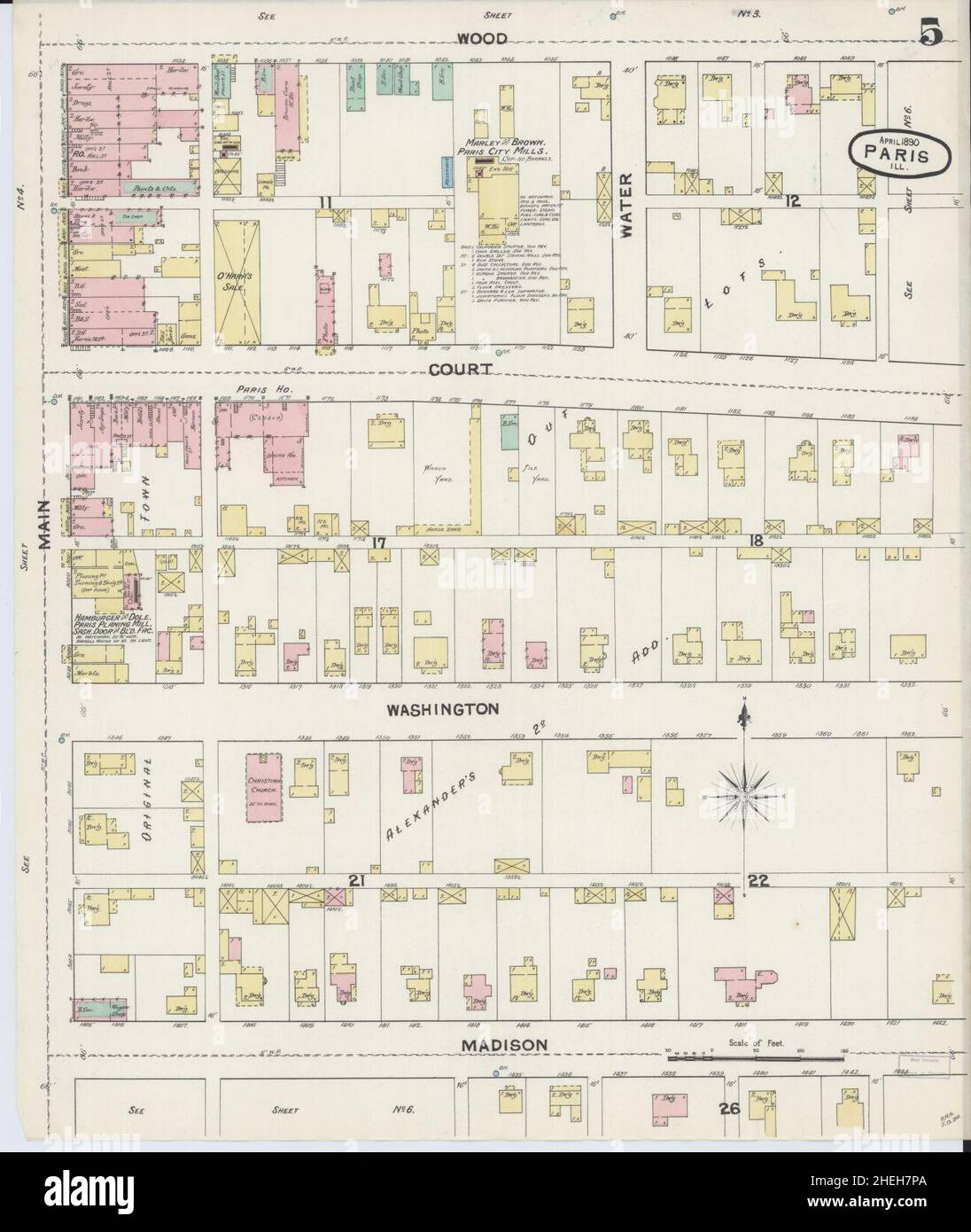 Edgar county map hi-res stock photography and images - Alamy