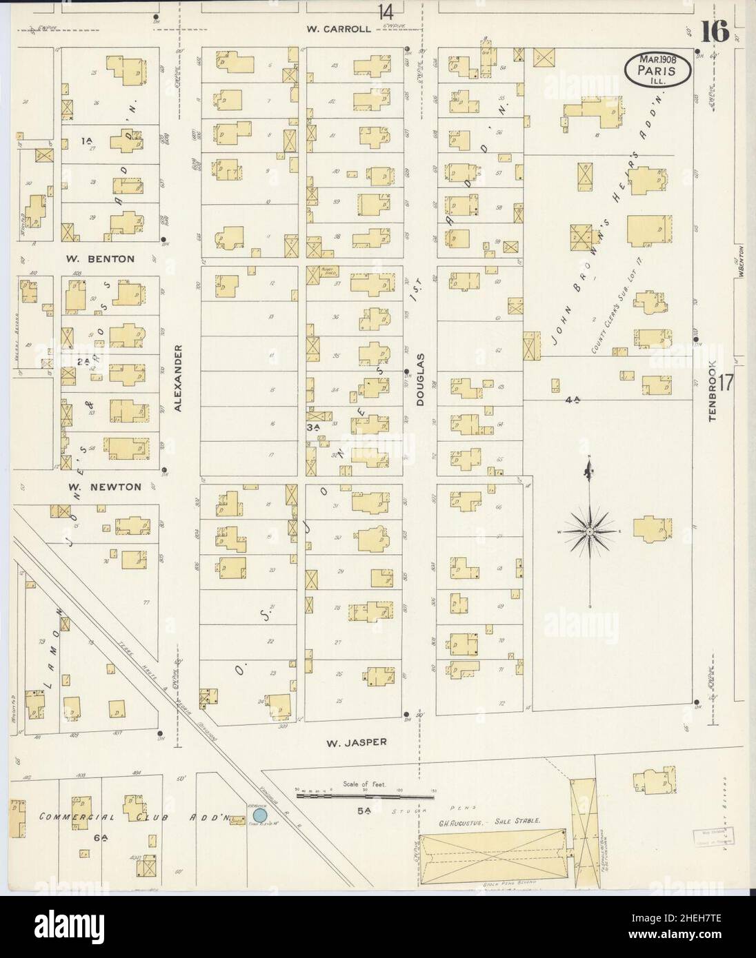 Edgar county map hi-res stock photography and images - Alamy