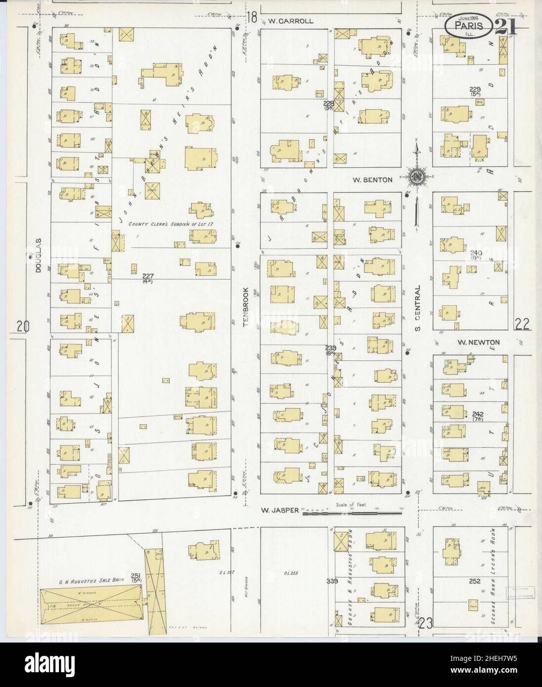 Edgar county map hi-res stock photography and images - Alamy