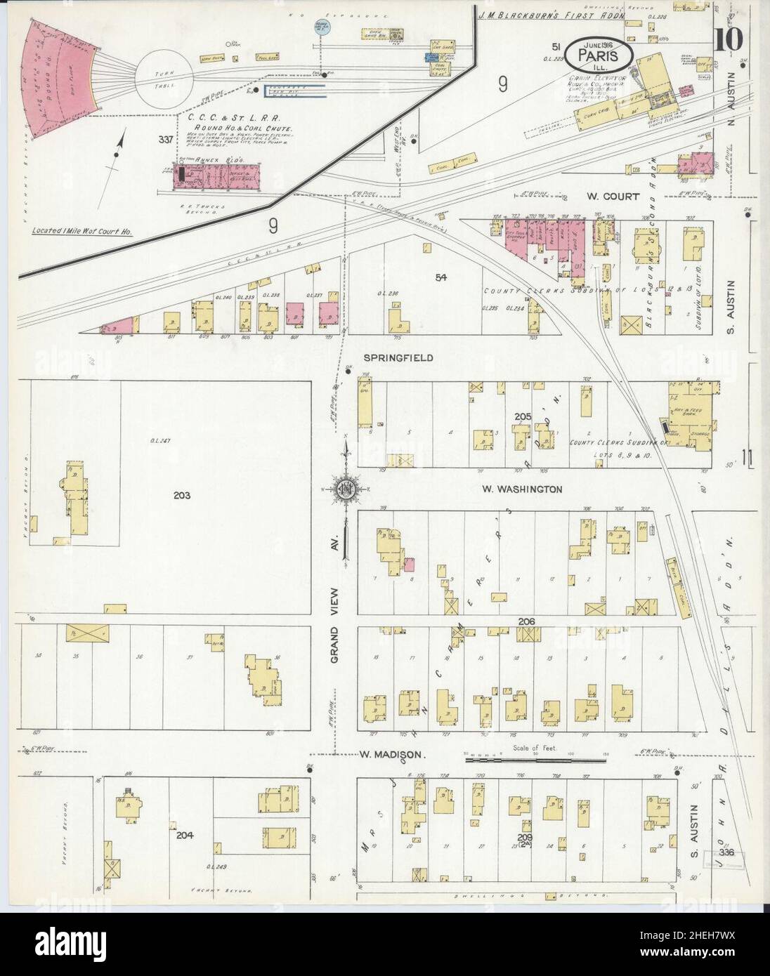 Edgar county map hi-res stock photography and images - Alamy