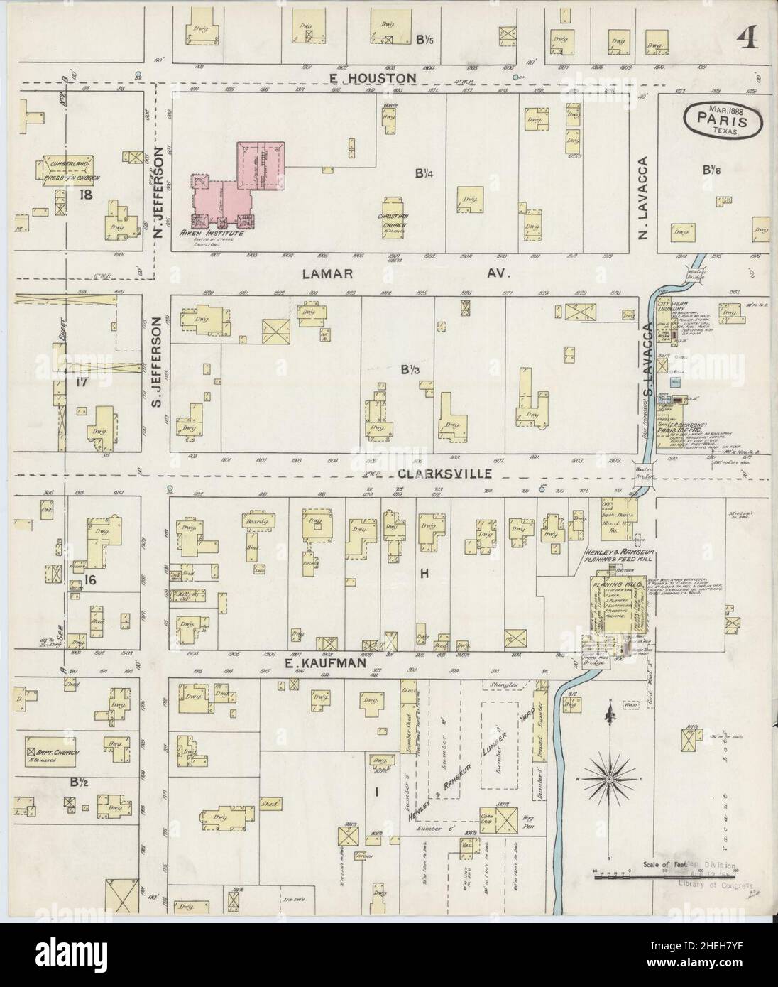 Paris texas map hi-res stock photography and images - Alamy