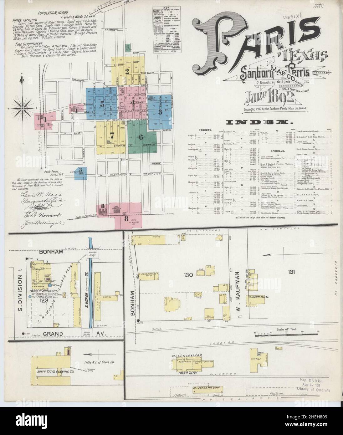 Paris texas map hi-res stock photography and images - Alamy