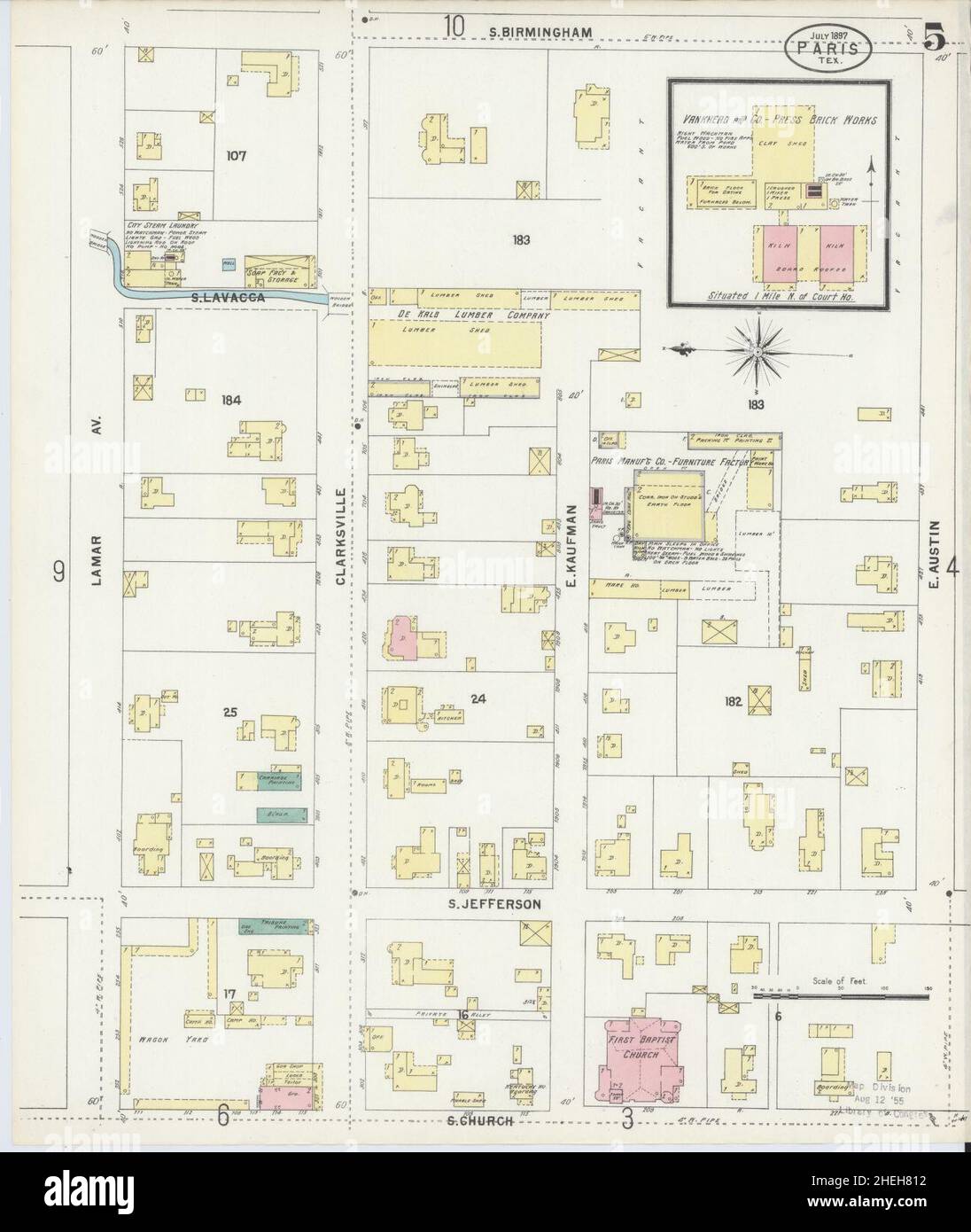 Paris texas map hi-res stock photography and images - Alamy