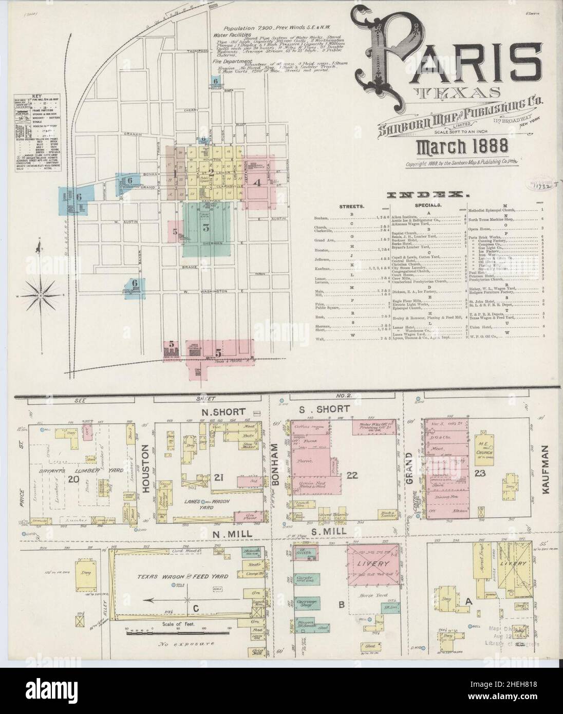 Paris texas map hi-res stock photography and images - Alamy
