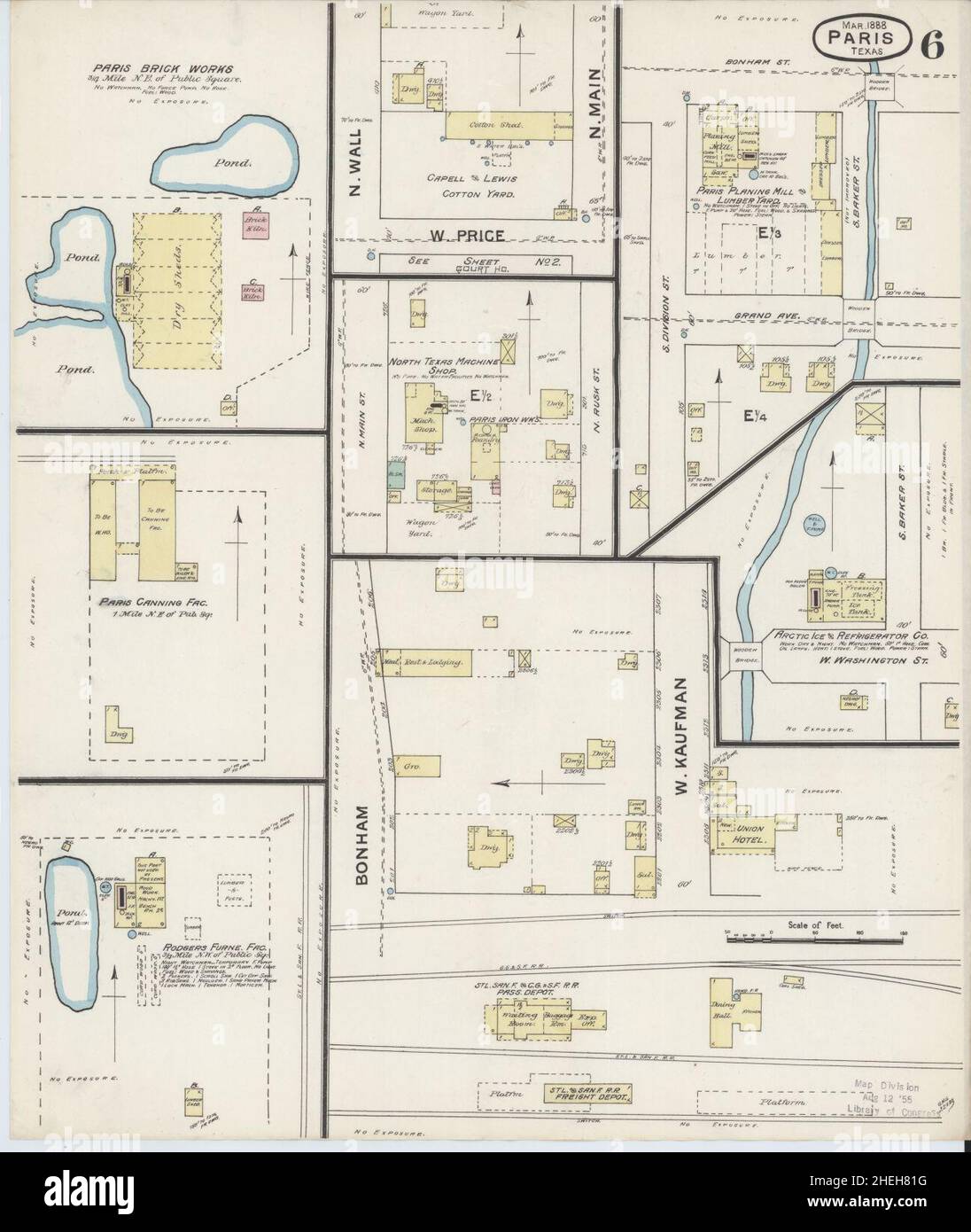 Paris texas map hi-res stock photography and images - Alamy